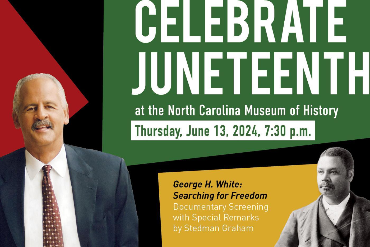 Celebrate Juneteenth at the NC Museum of History with Stedman Graham | NC DNCR